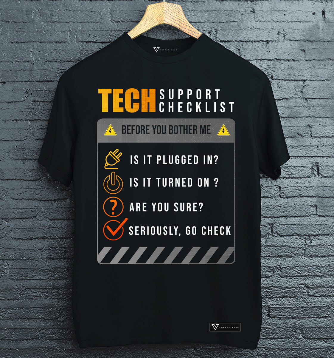 Tech Support Checklist – Vortex Apparel Clothing