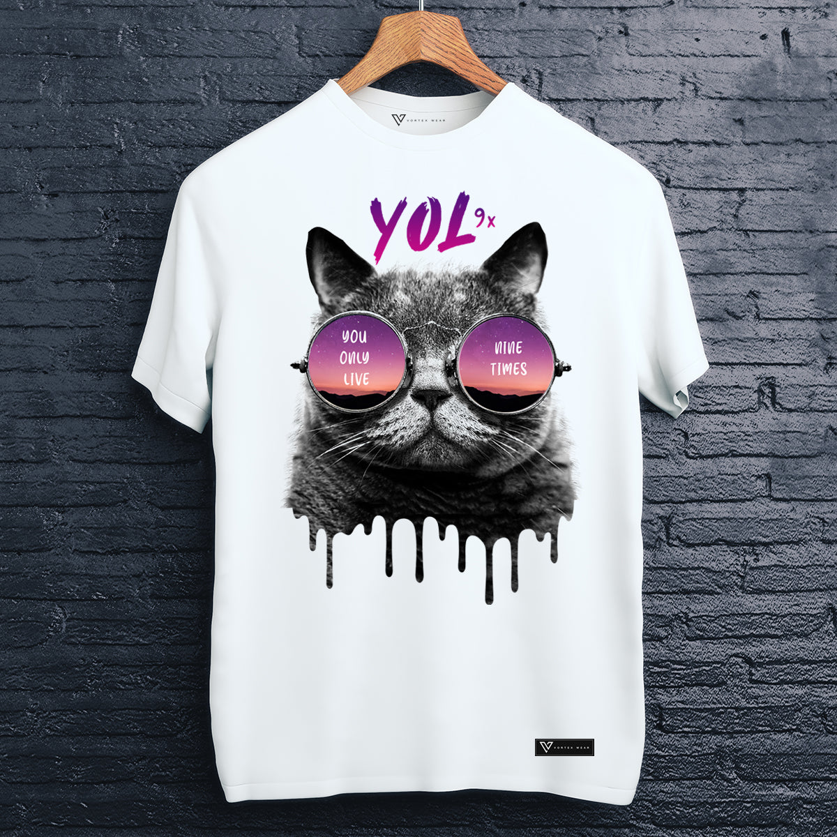 You Only Live 9x – Vortex Apparel Clothing